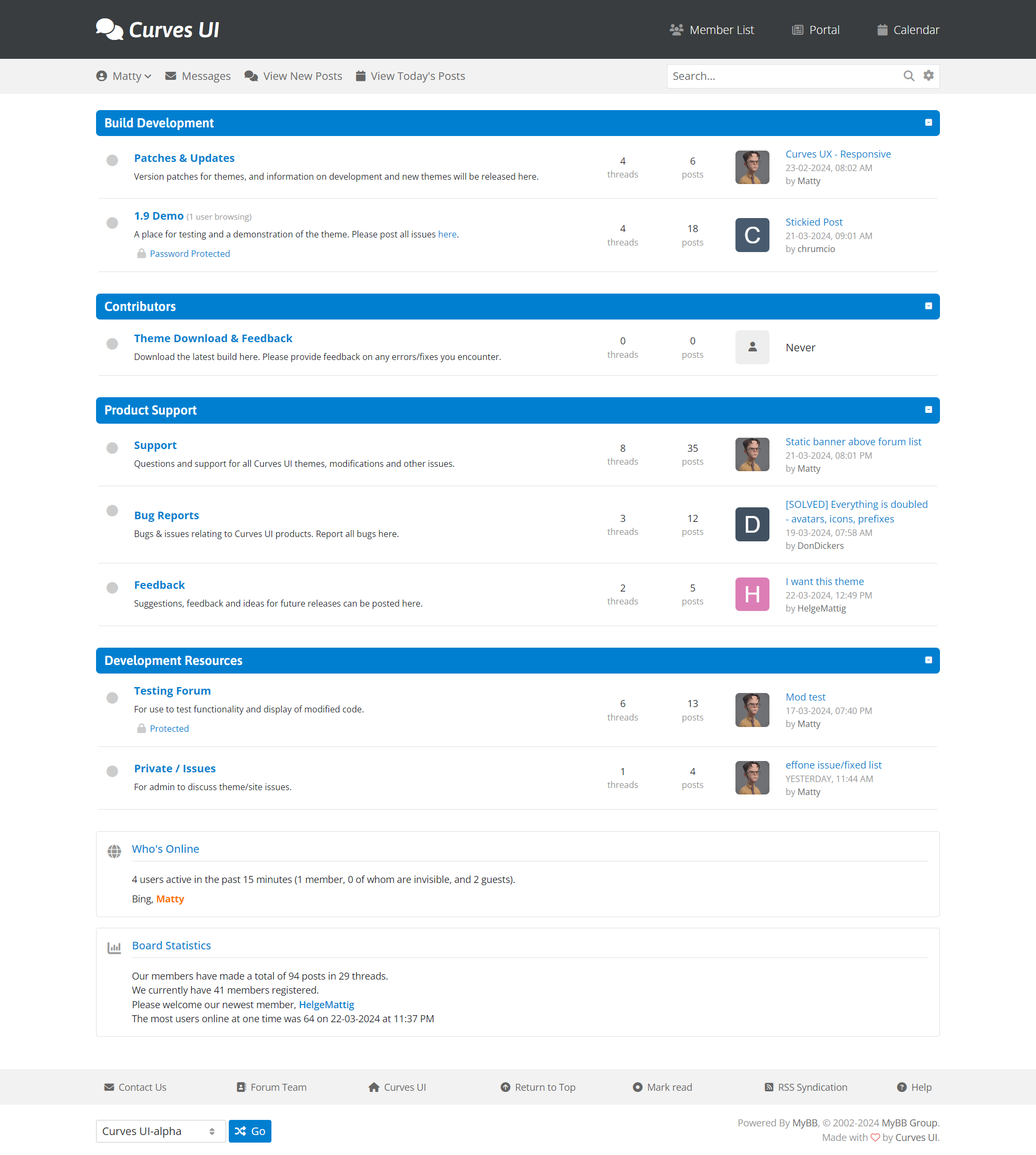 Curves UI - 1.9 Theme for MyBB 1.8